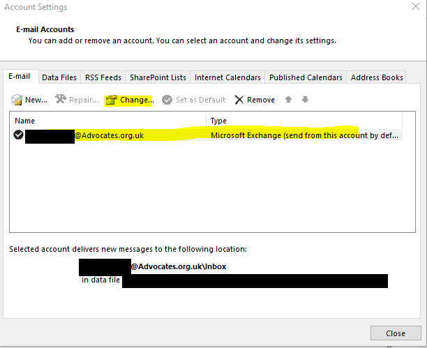 Adding A Shared Mailbox Outlook 2016 2019 365 Faculty Of Advocates